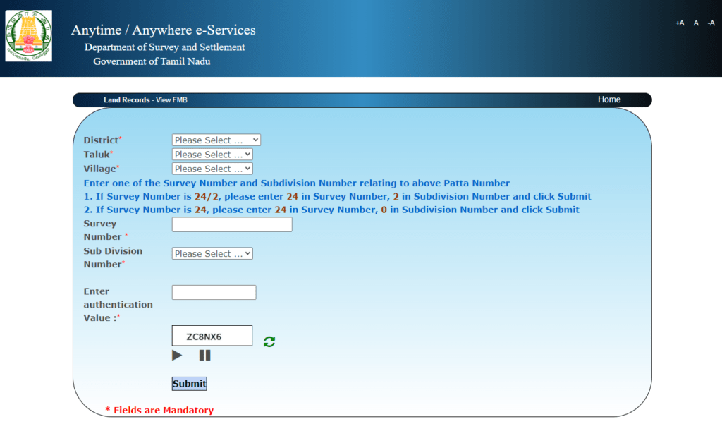 Patta Chitta 2025: Tamilnadu Land Records Online, TSLR Extract