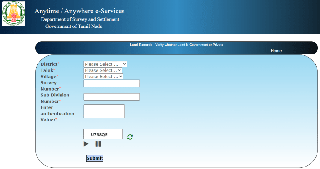 Patta Chitta 2025: Tamilnadu Land Records Online, TSLR Extract