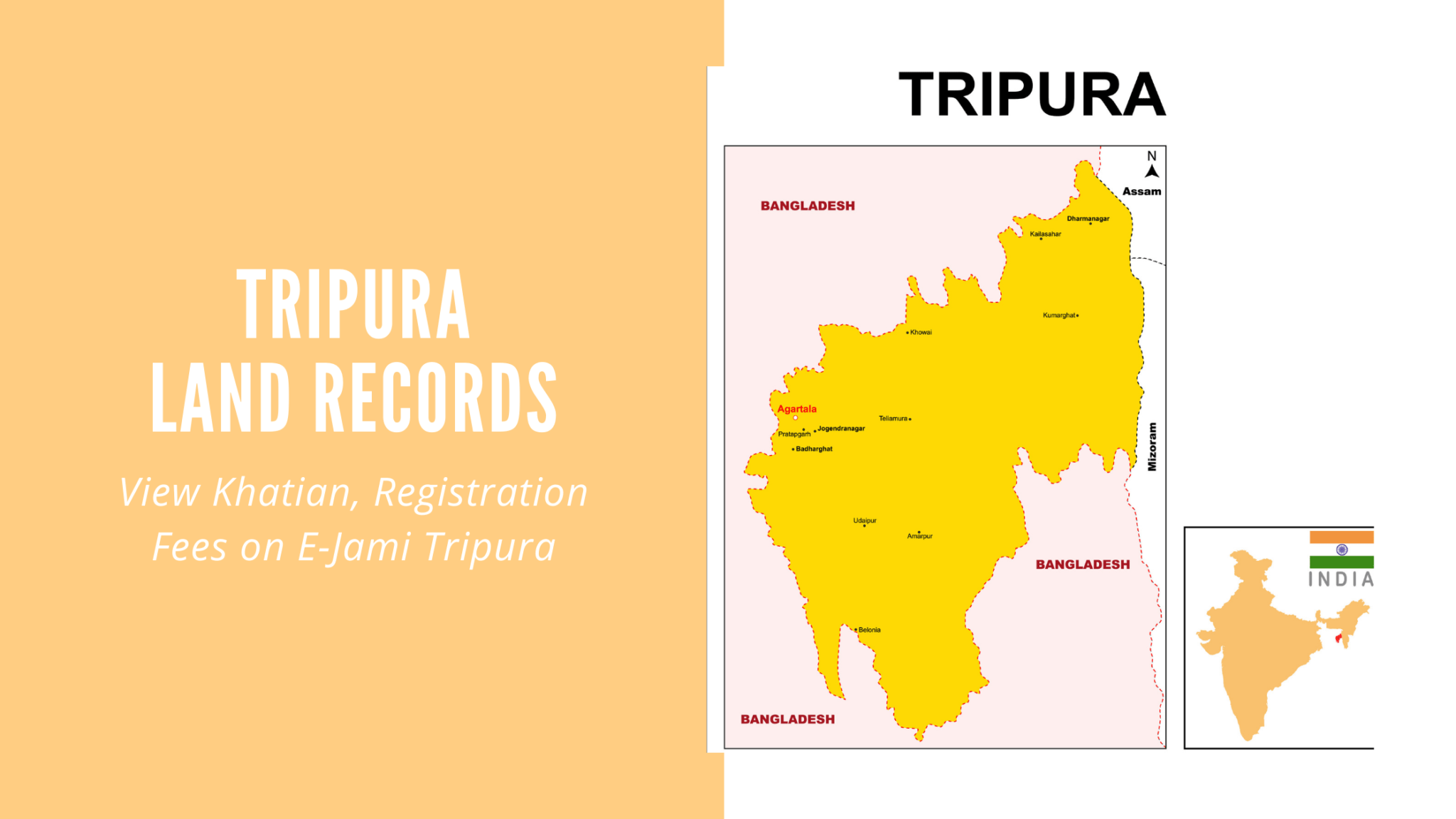 Jami Tripura - Khatian, Registration Fees & other Land Records