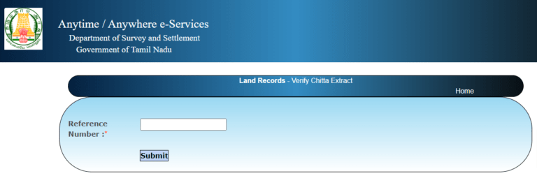 Patta Chitta 2025: Tamilnadu Land Records Online, TSLR Extract