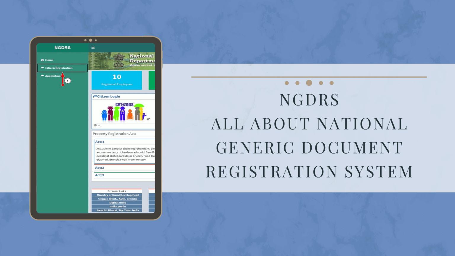 NGDRS: Know National Generic Document Registration System