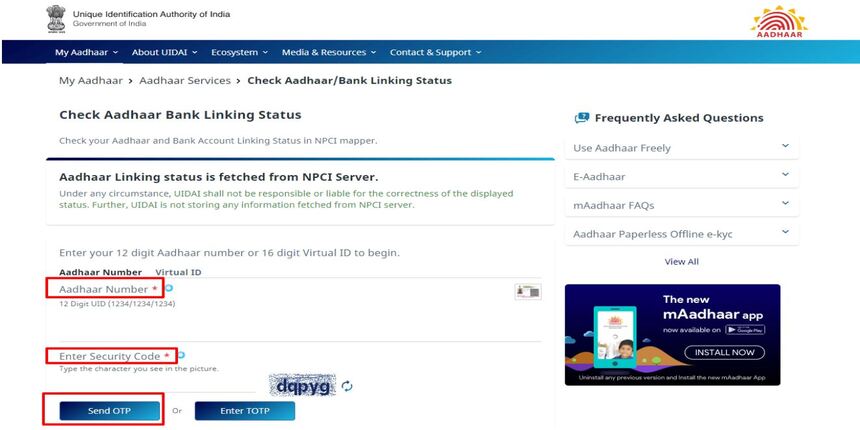 Link UIDAI Aadhar Number with Bank Account: Online, Offline & SMS