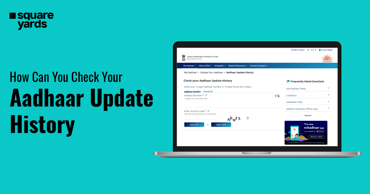 Check Aadhaar Card Update History Online 2024