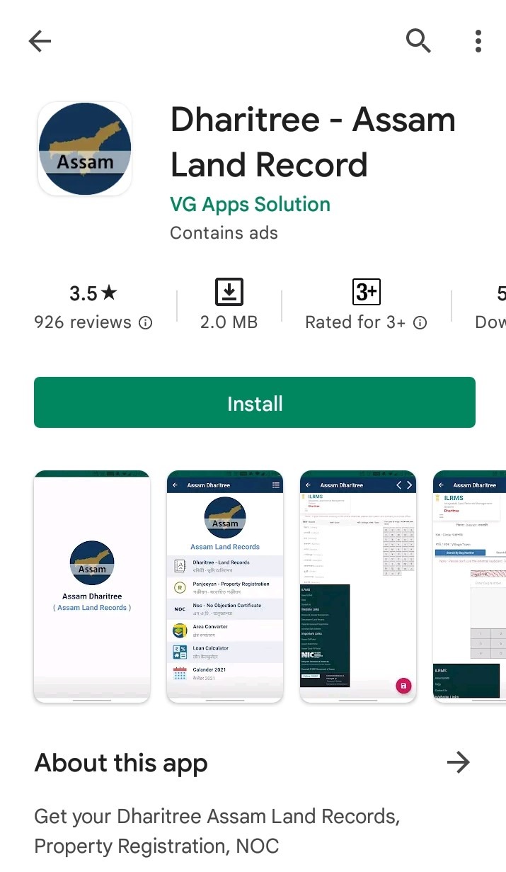 Assam Dharitree Land Records - Jamabandi & Owner Details Online