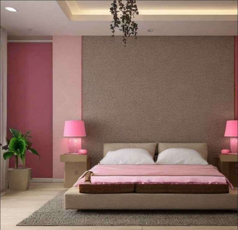 20 Perfect Pink Two Colour Combination For Home Walls