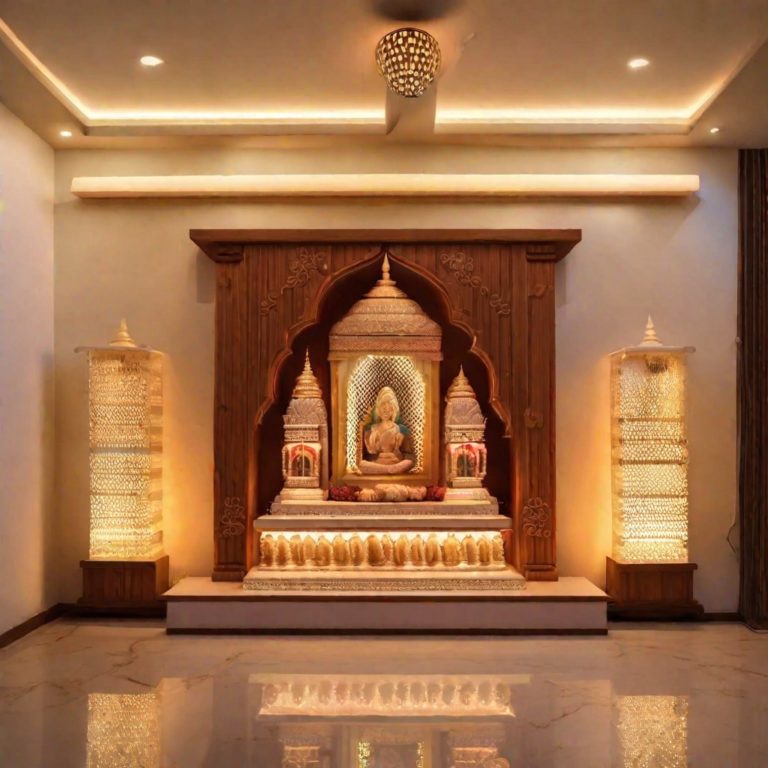 18 Beautiful Pooja Room and Mandir Design For Home